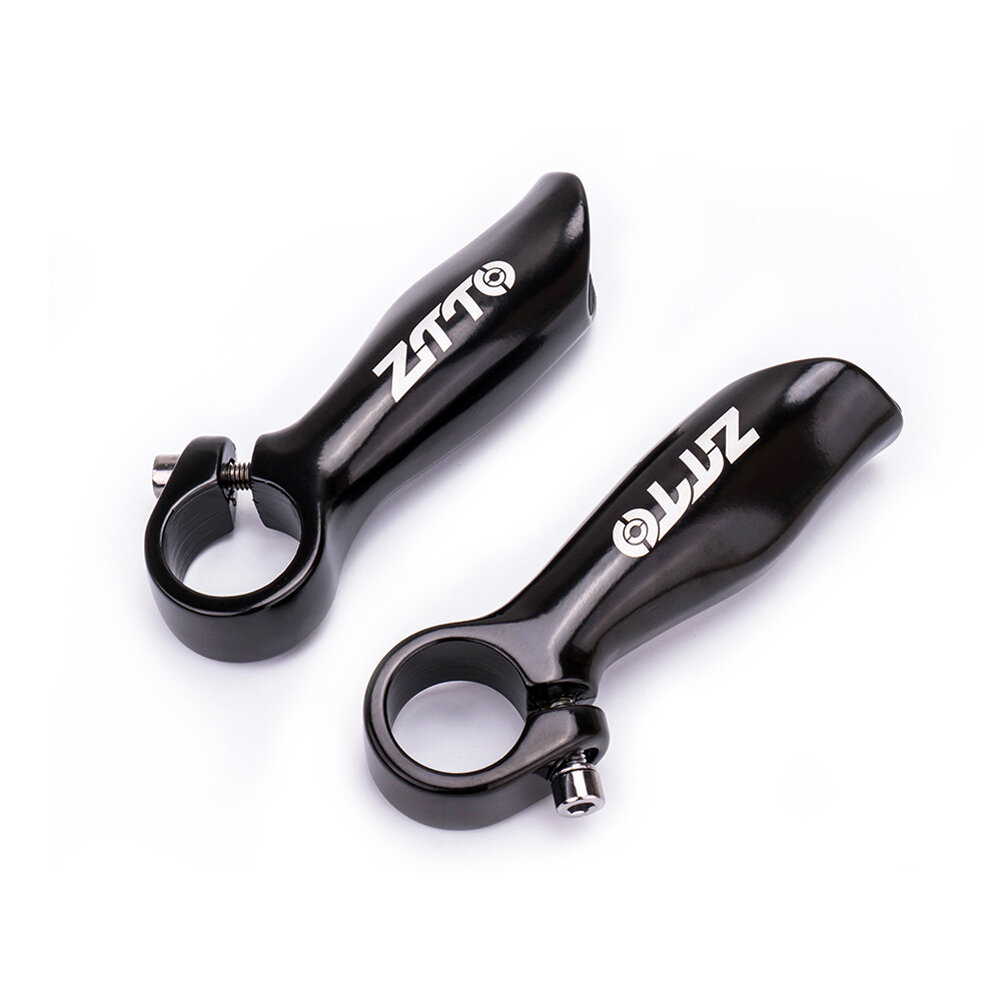 Рога на руль велосипеда ZTTO Aluminum Alloy Handlebars, эргономичные, 100мм, черные, пара