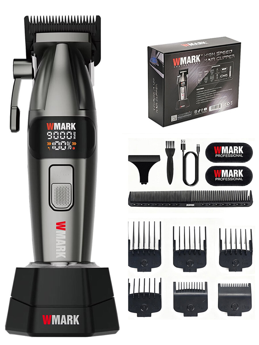 WMARK Машинка для стрижки NG 8008, черный матовый