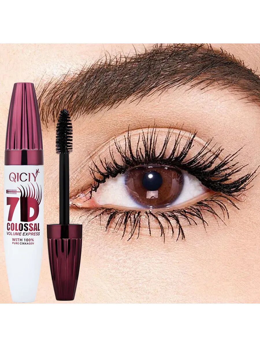 Тушь для ресниц черная водостойкая удлинение Make up