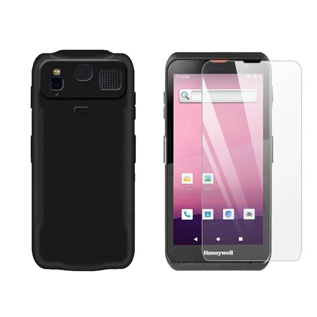 Силиконовый чехол Running Camel для Honeywell EDA52 EDA5S EDA56 EDA57 Black case and Glass