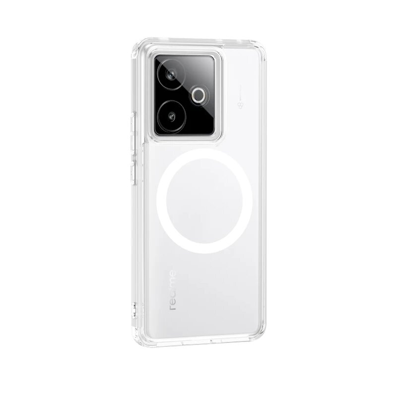 Чехол для Realme GT7 7T, глобальная версия, роскошный матовый магнитный Реалми ГТ 7Т, Clear Magsafe