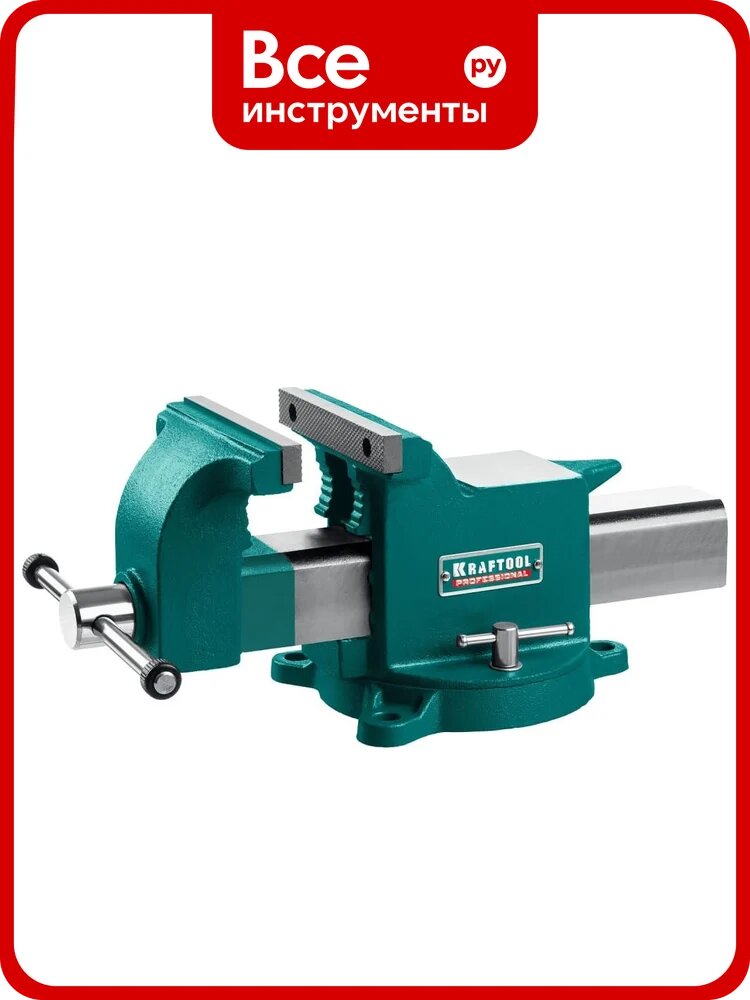 Слесарные тиски KRAFTOOL Steel 300 мм, стальные 32701-300