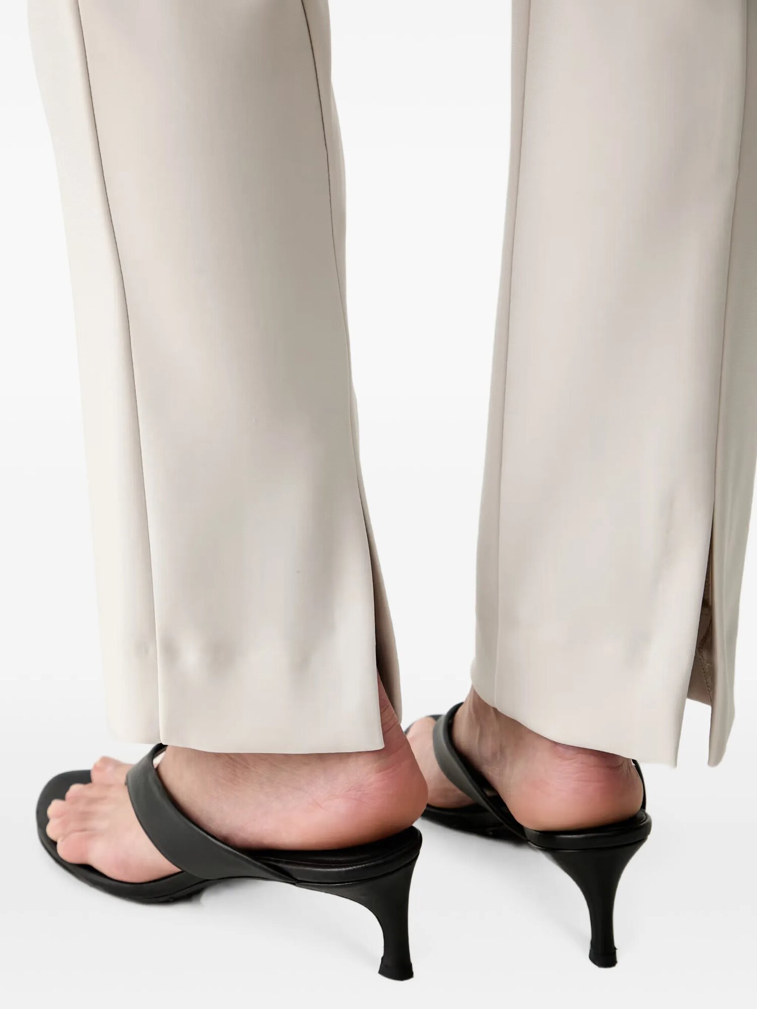 Брюки Joseph Ribkoff Split-cuff tailored trousers, размер 48, бежевый/белый — фото 1