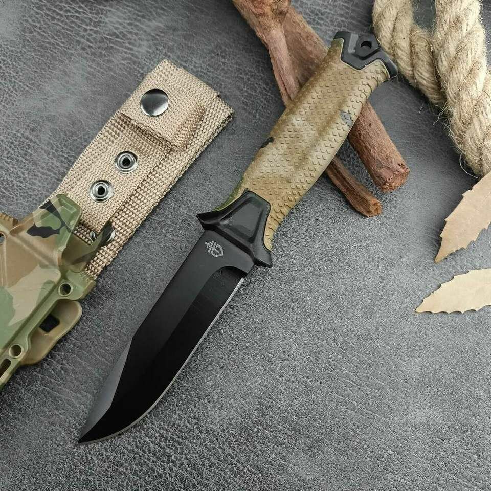 GERBERG 1500 Военный боевой нож с фиксированным лезвием 12C27 Лезвие FRN Ручка из стекловолокна Наружные тактические инструменты Охотничьи ножи для выживания