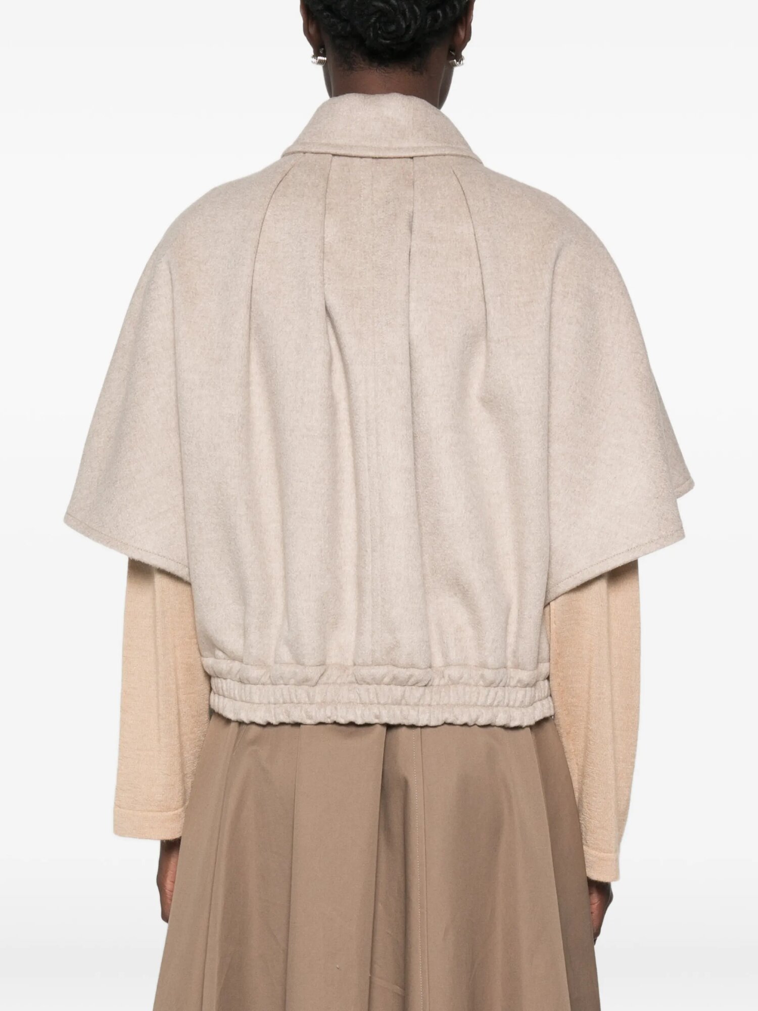 Накидка Max Mara Dream button-up cape jacket, размер 38 — фото 1