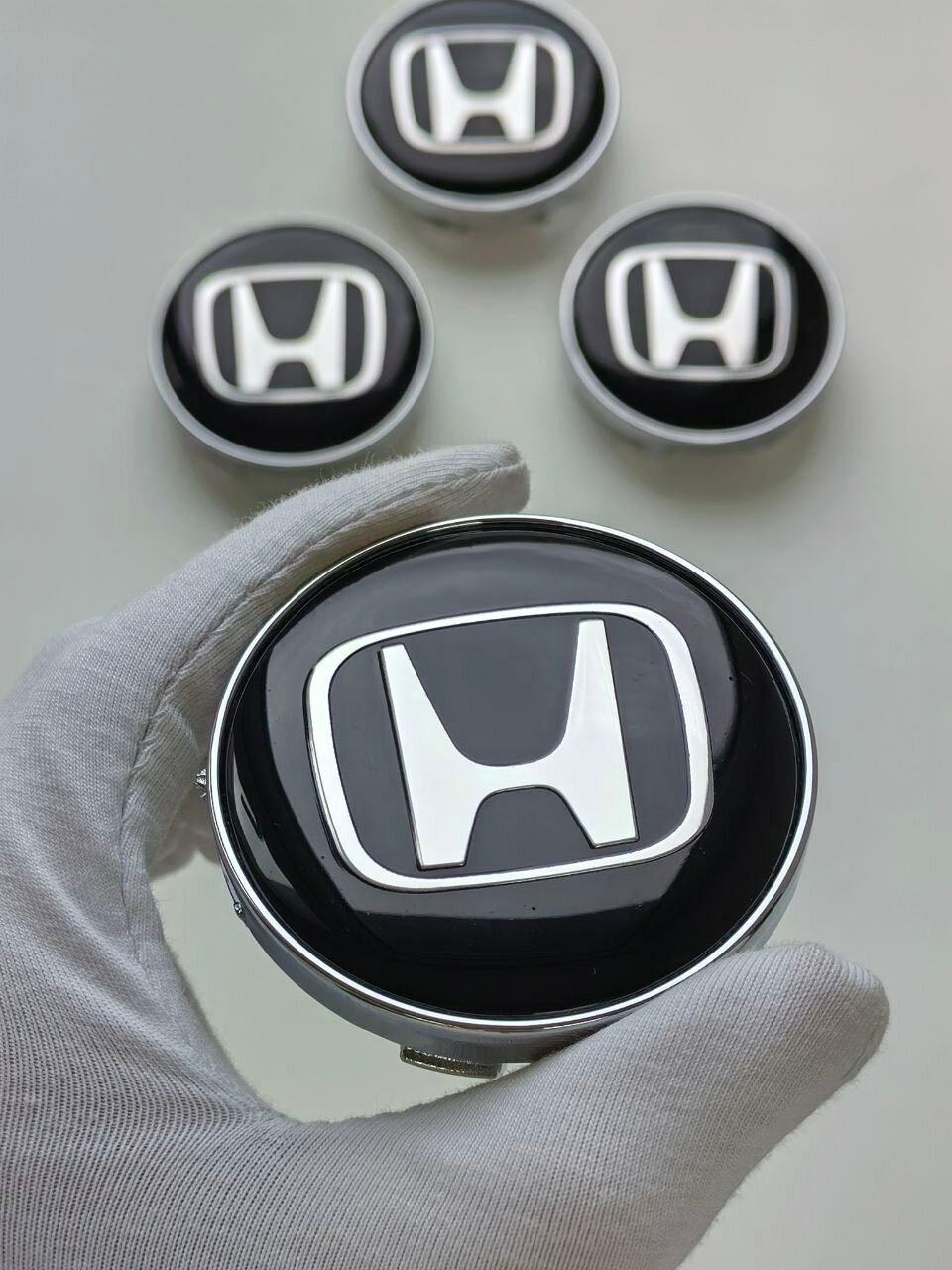 Заглушки Honda 60*56 мм колпачки ступицы на диски Хонда, 4 шт.
