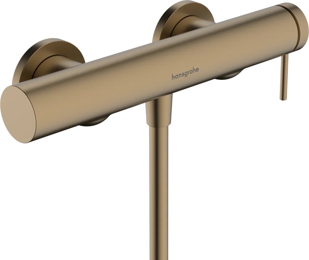 Смеситель для душа Hansgrohe Tecturis S 73622140 бронза, настенный, латунный, однорычажный, без лейки, смеситель для ванны с душем
