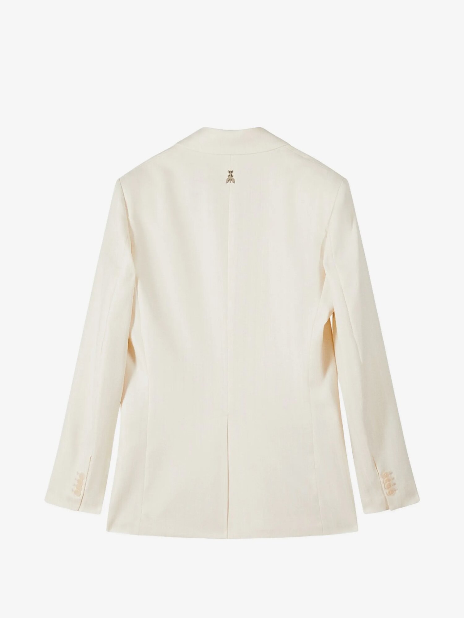 Пиджак PATRIZIA PEPE Double-breasted blazer, размер 44, бежевый/белый — фото 1
