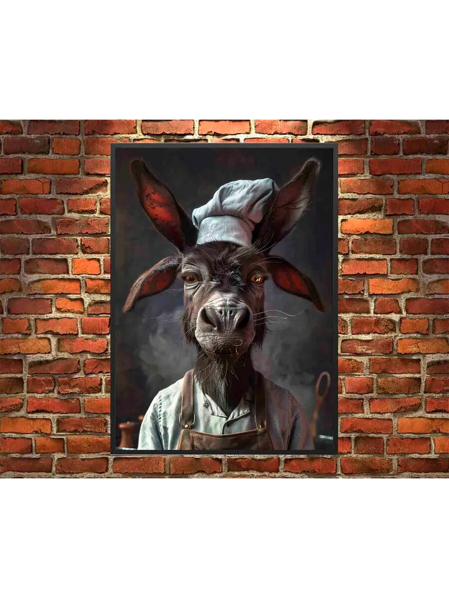 Повар для животных с фермы мулов 2, Плакат 30x42см