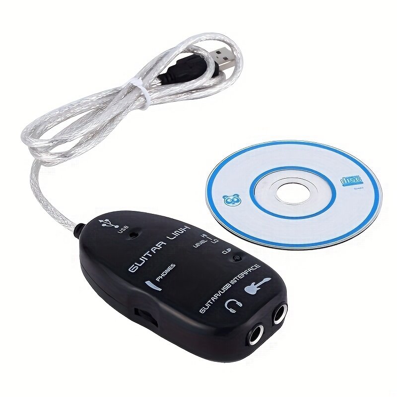 Гитарный USB аудиоинтерфейс, черный