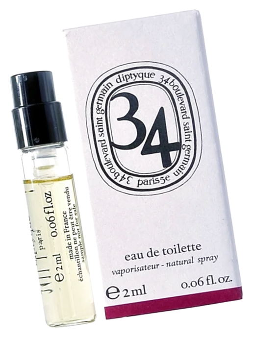 Diptyque 34 Blvd St Germain туалетная вода 2 мл пробник для мужчин и женщин - Диптик Бульвар Жермен сэмпл
