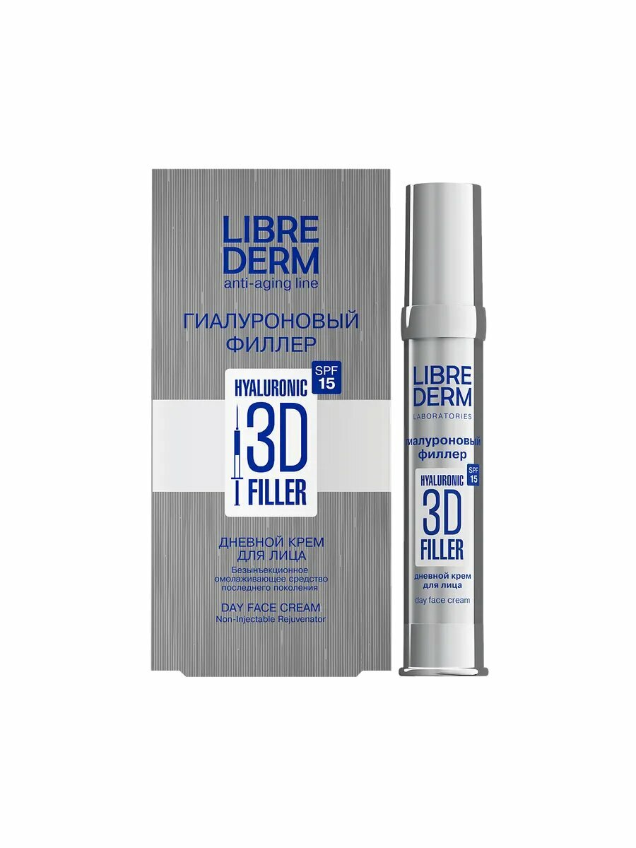 Либридерм (Librederm) Гиалуроновый Филлер 3D Крем дневной для лица SPF15 30 мл 1 шт