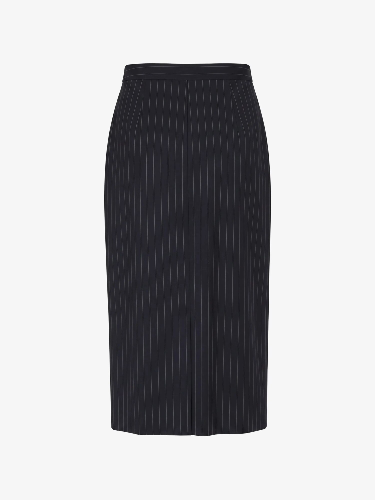 Юбка GIVENCHY Pinstripe-pattern wool midi skirt, размер 38, blue — фото 1
