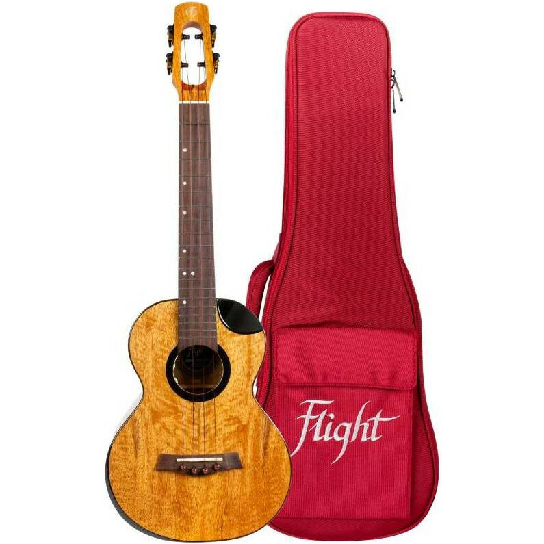 FLIGHT FIREBALL TENOR EQ-A укулеле тенор с активным звукоснимателем, вырез, полность массив манго, чехол в комплекте