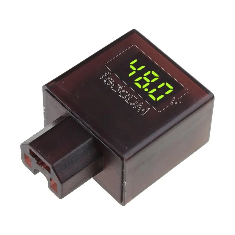 Вольтметр DC30-100V с USB-зарядкой для телефона, Зеленый
