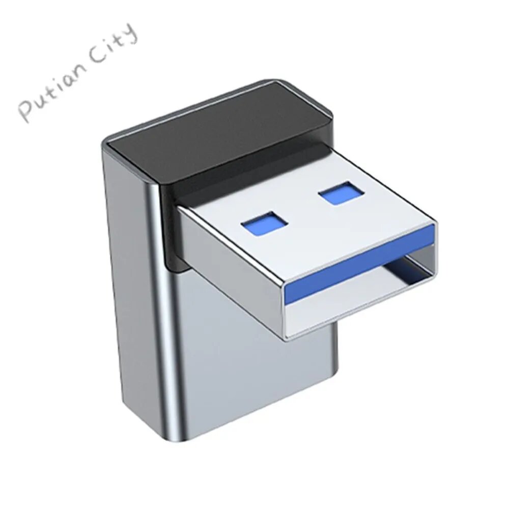 USB 3.0 уголок мужской-женский адаптер серый вверх, 5 см, Китай