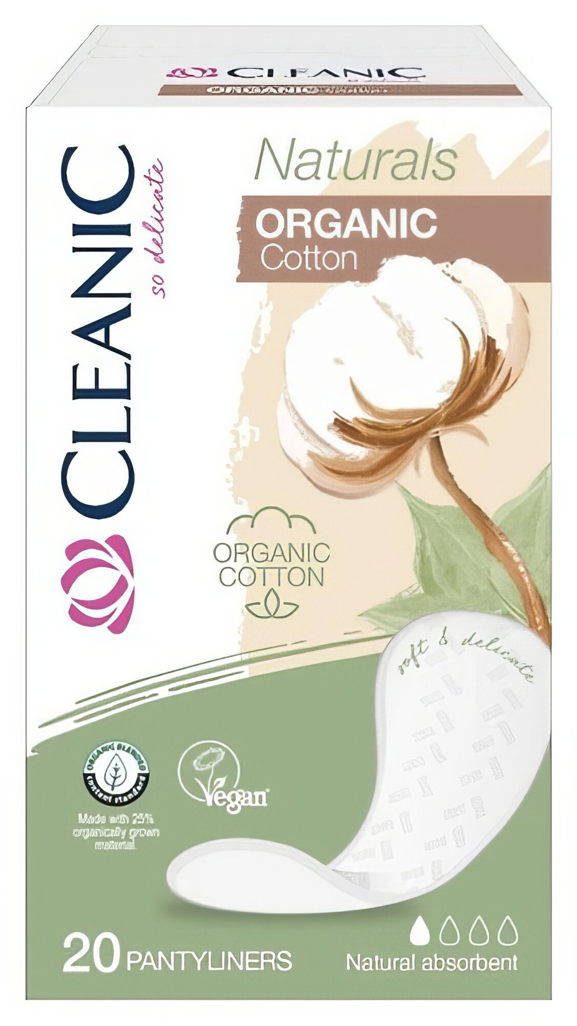 Прокладки CLEANIC Naturals Organic Cotton 20шт