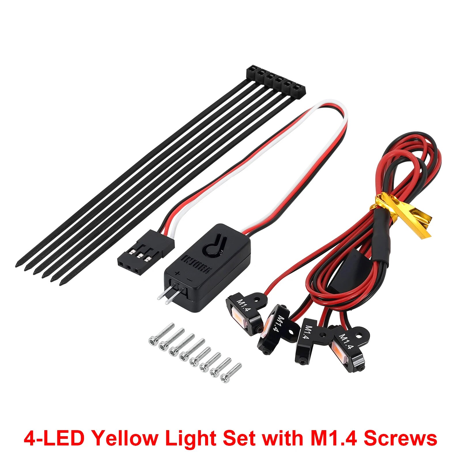 4-LED желтый комплект подсветки для RC Crawler