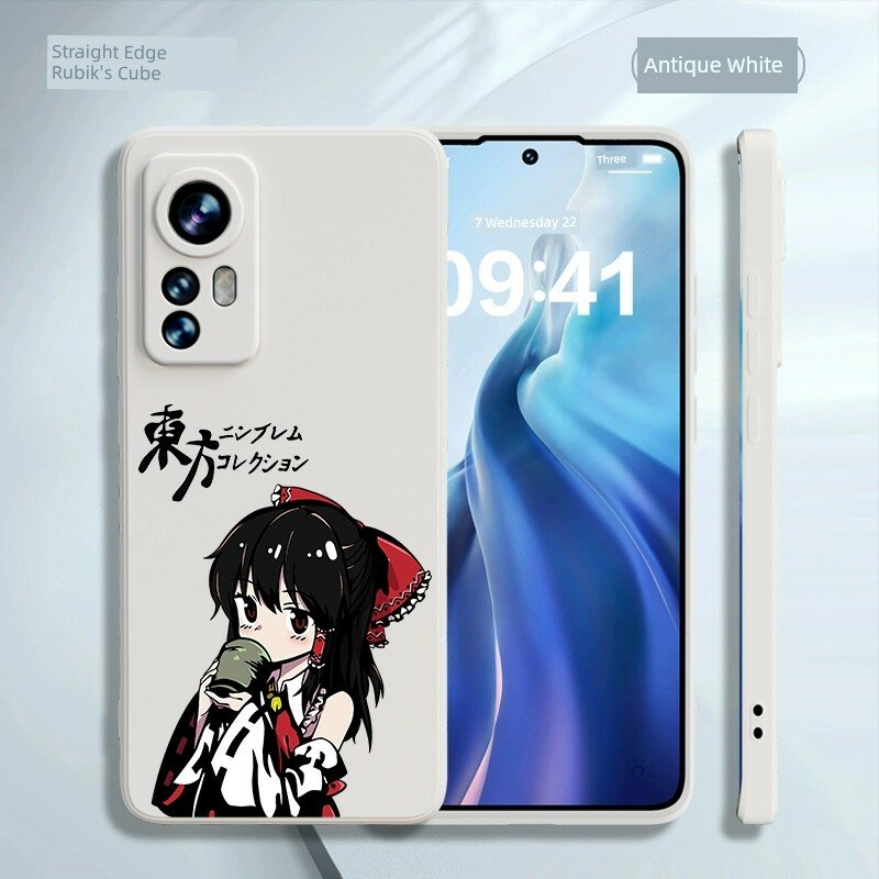 Силиконовый чехол для Redmi Note 9 5G, античный белый, с изображением Реисен Узуме