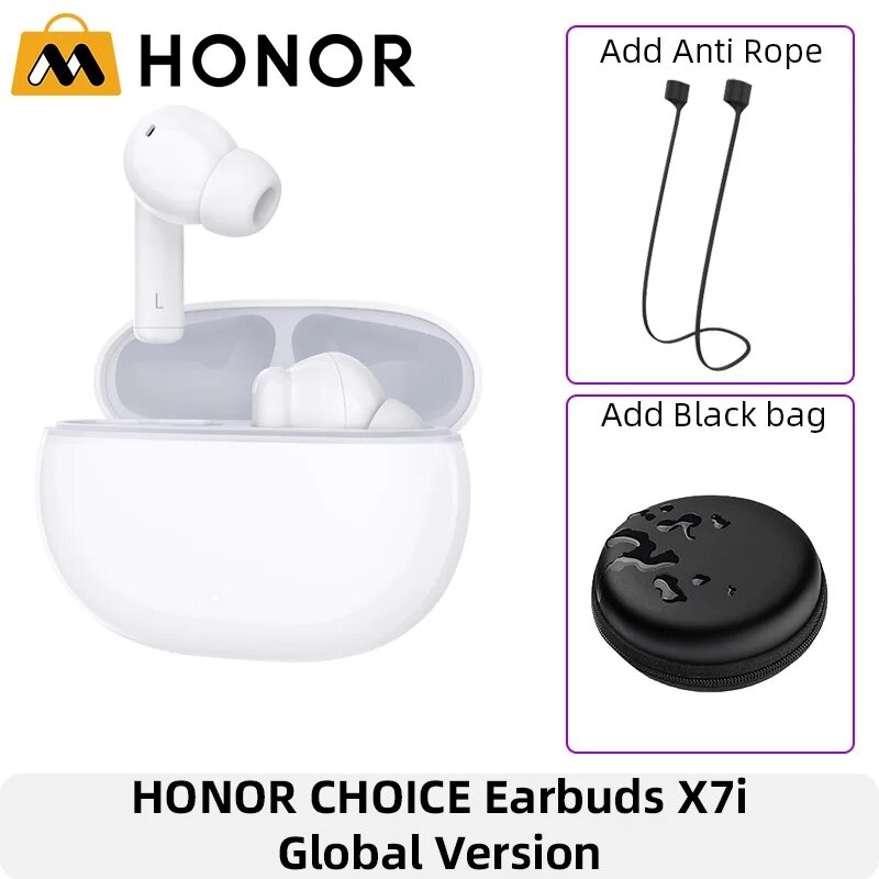 HONOR CHOICE Earbuds X7i, черные
