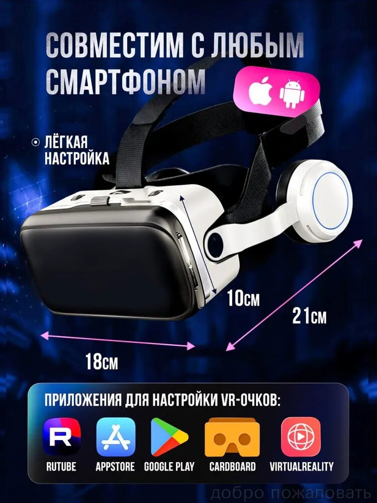 Очки виртуальной реальности с геймпадом / VR очки для смартфона