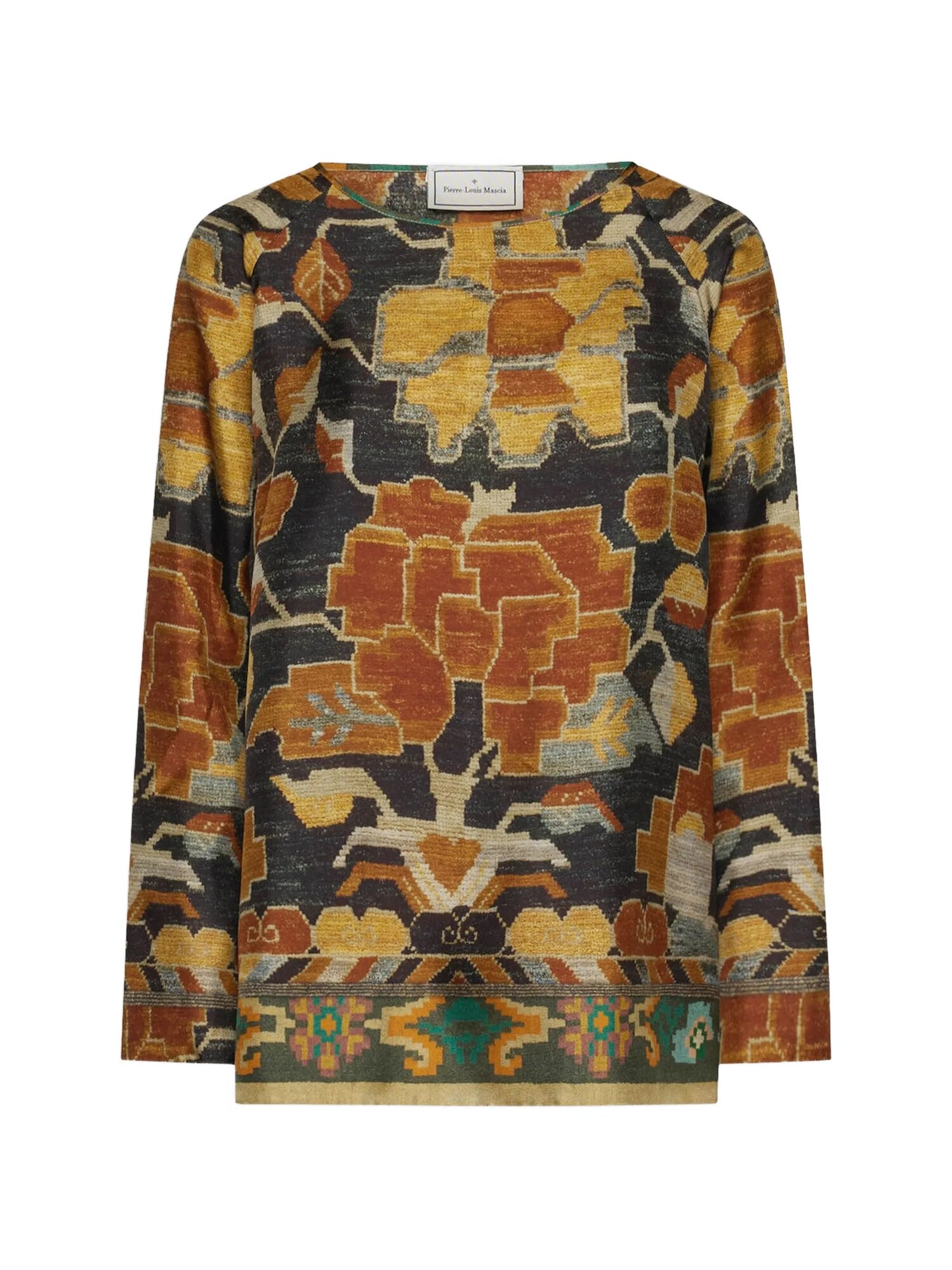 Блуза Pierre-Louis Mascia Floral-print silk blouse