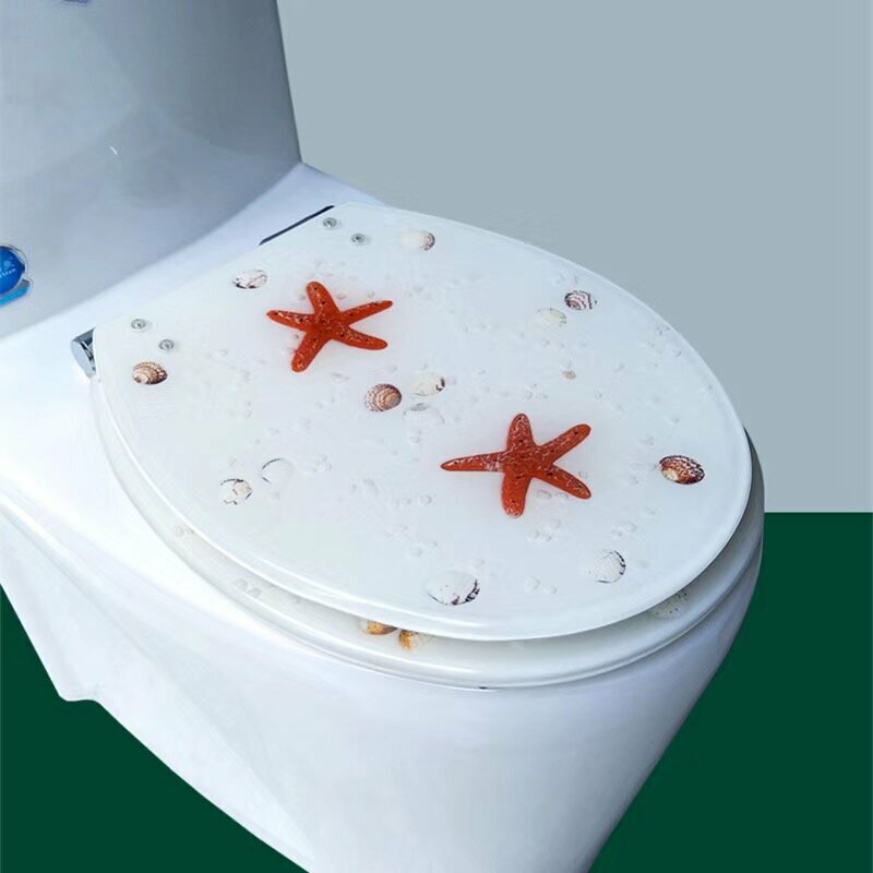 Крышка для унитаза Ocean, овальная, прозрачная, быстросъемная, с микролифтом, белый