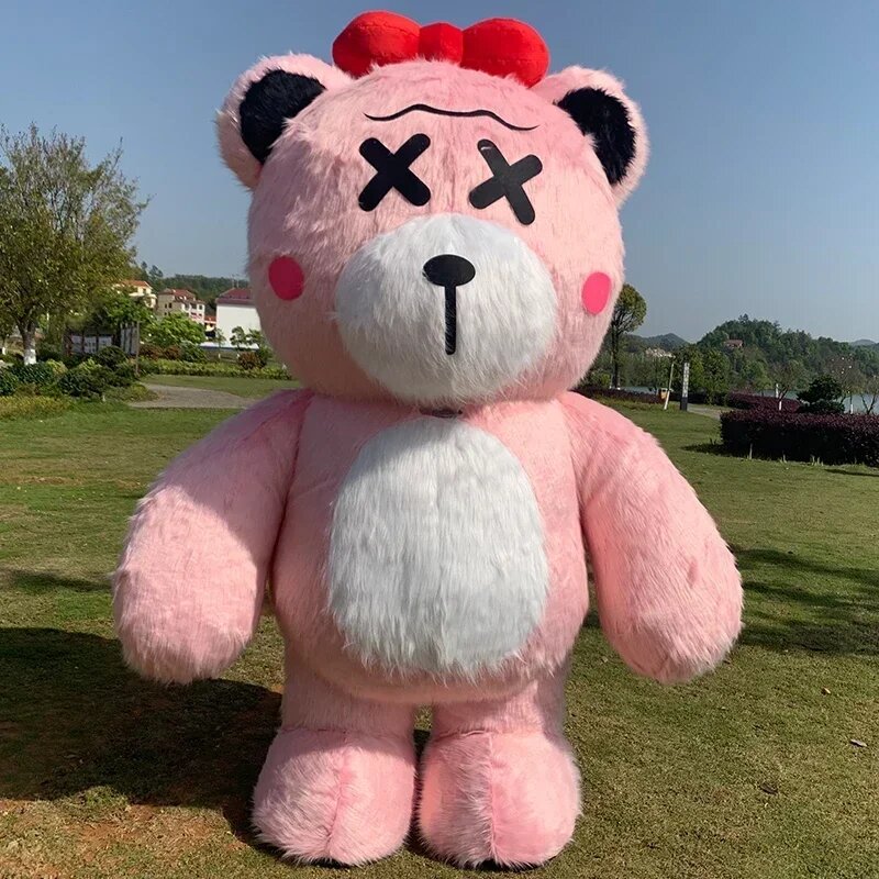 Карнавальный костюм, Ростовая кукла, mascot costume, Розовый мишка