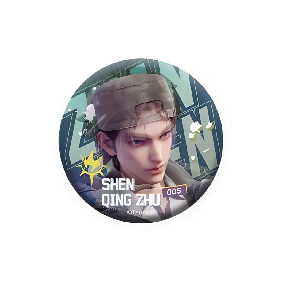 CHENGUANG M G 'Zhan Shen Zhi Веер Chen Shen Yuan Animation Рассвет'S Eve Collection Холодный Жестяной' Значки