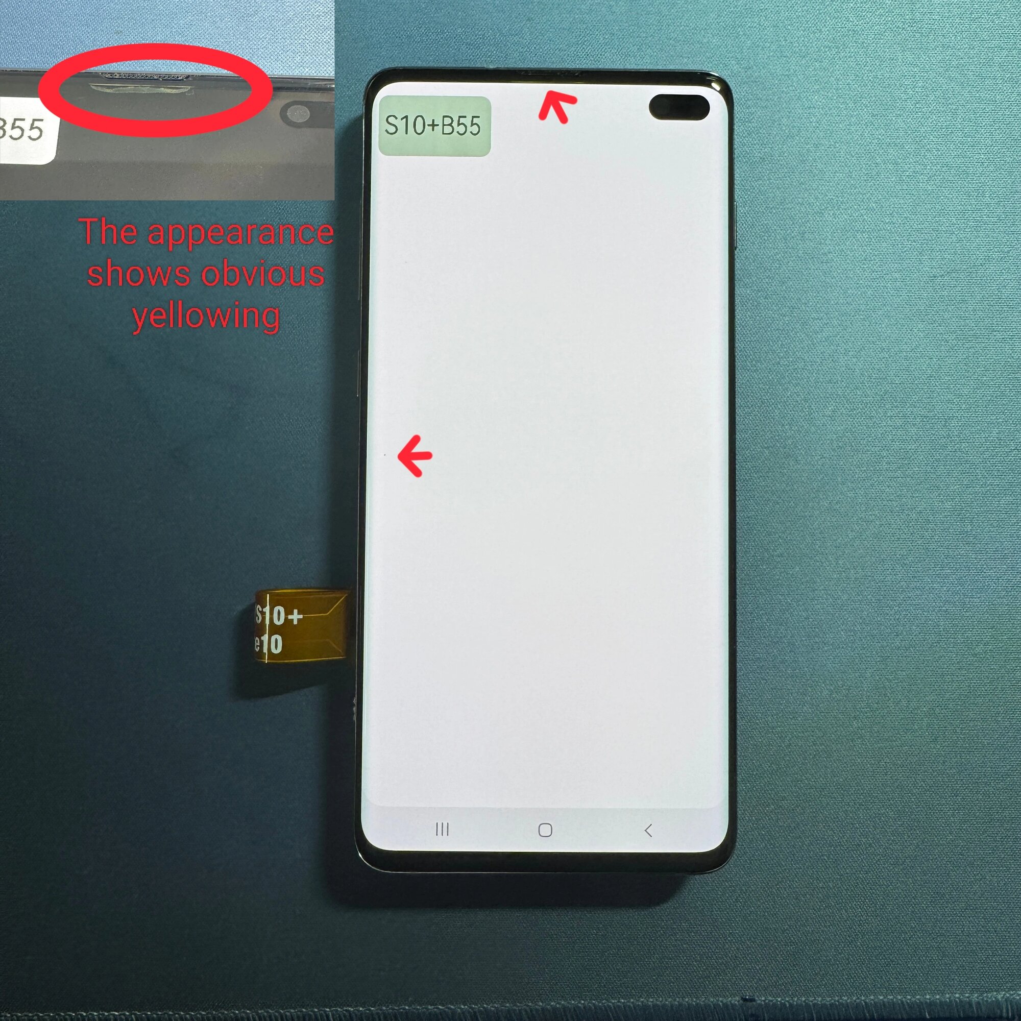 Galaxy S10 Plus экран B55 Gray Frame, SM-G975F/D/U