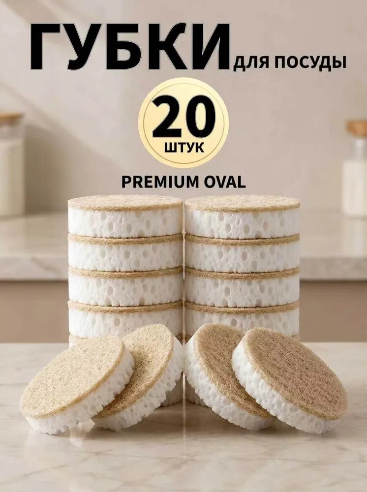 Губка, abs пластик, 20 шт.