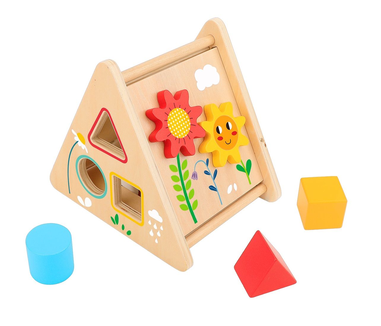 Деревянный развивающий сортер-треугольник Activity Triangle