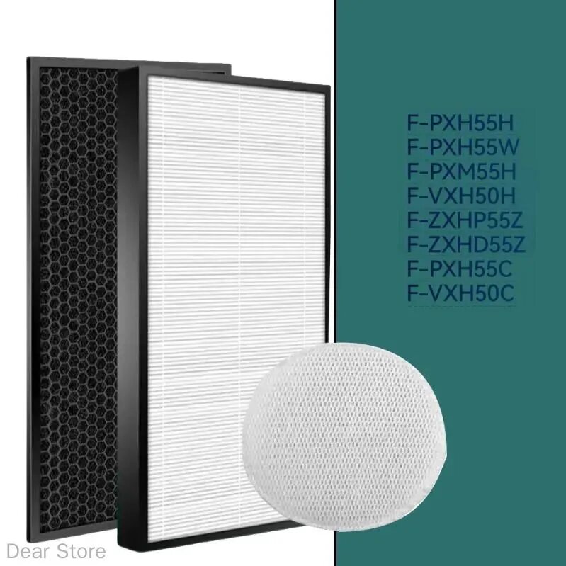 3шт Комплект фильтров, F-ZXHP55Z, ZXHD55Z, ZXHE50Z -555 для воздухоочистителей Panasonic F-VXH50R, F-VXR50