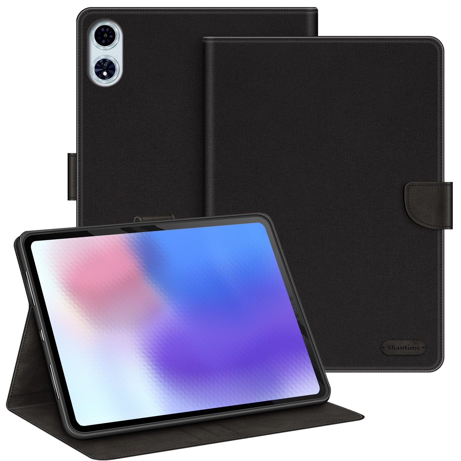 Кожаный чехол Shantime для телефона Teclast T60 Plus 12.0 2024, защитный чехол с внутренней силиконовой оболочкой из ТПУ и встроенной подставкой.