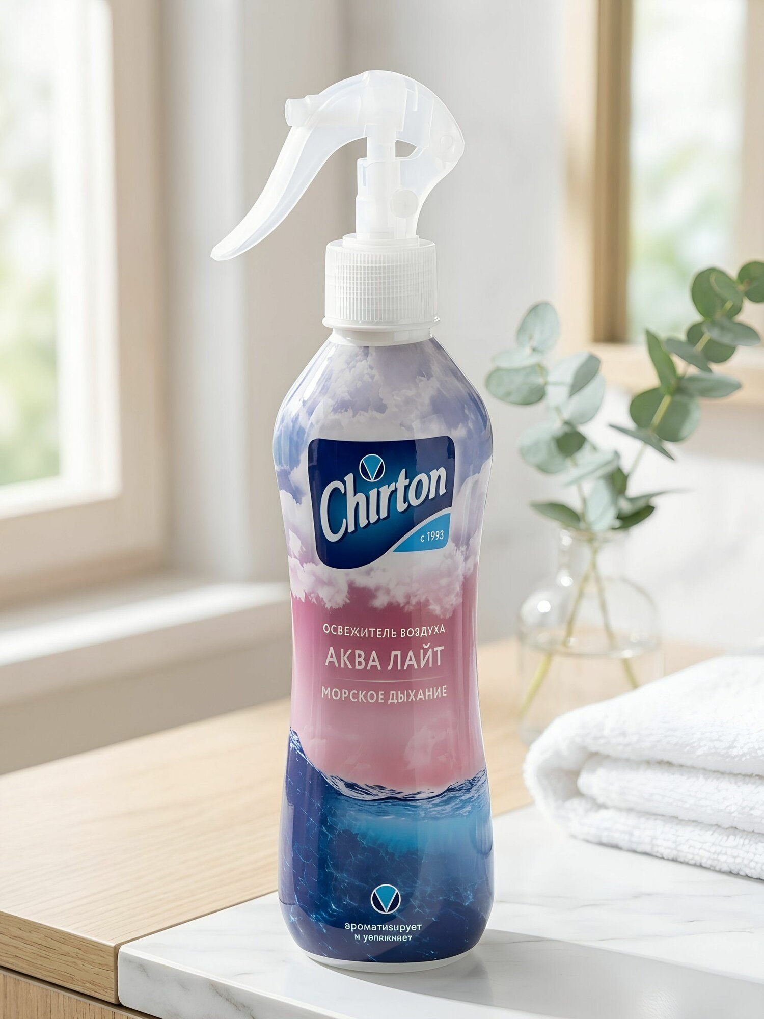Освежитель воздуха Chirton Aqua Light Морское дыхание, спрей, 400 мл