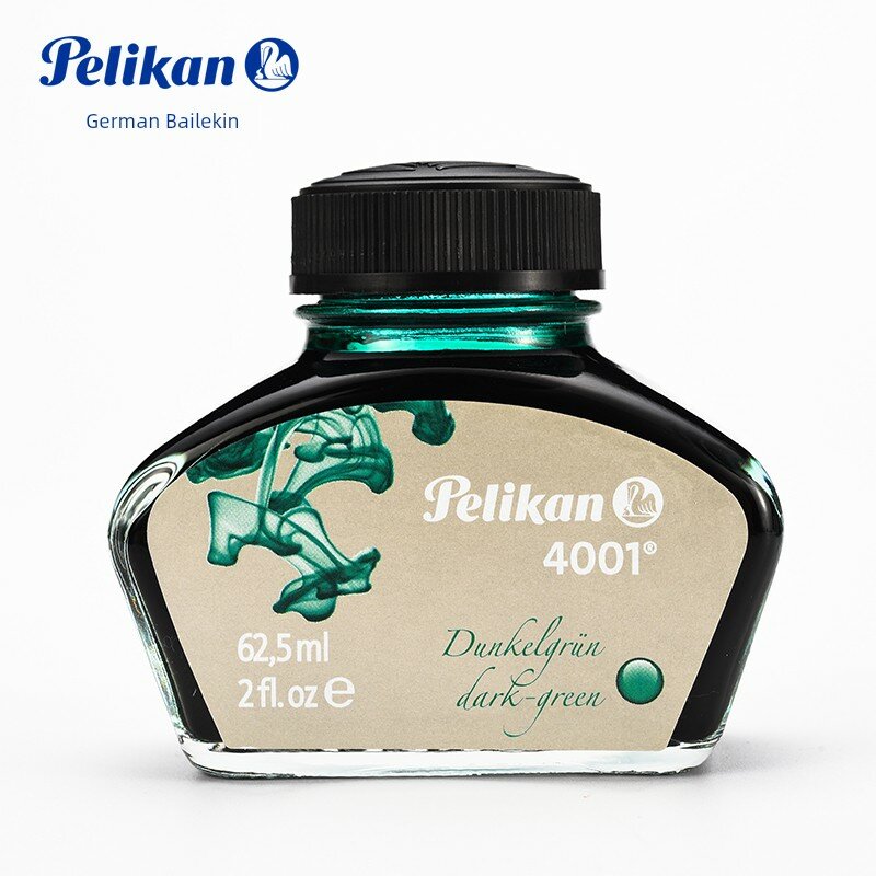 Официальные чернила Pelikan 4001 62,5 мл некарбоновые для ручек, Ярко-зеленый оттенок