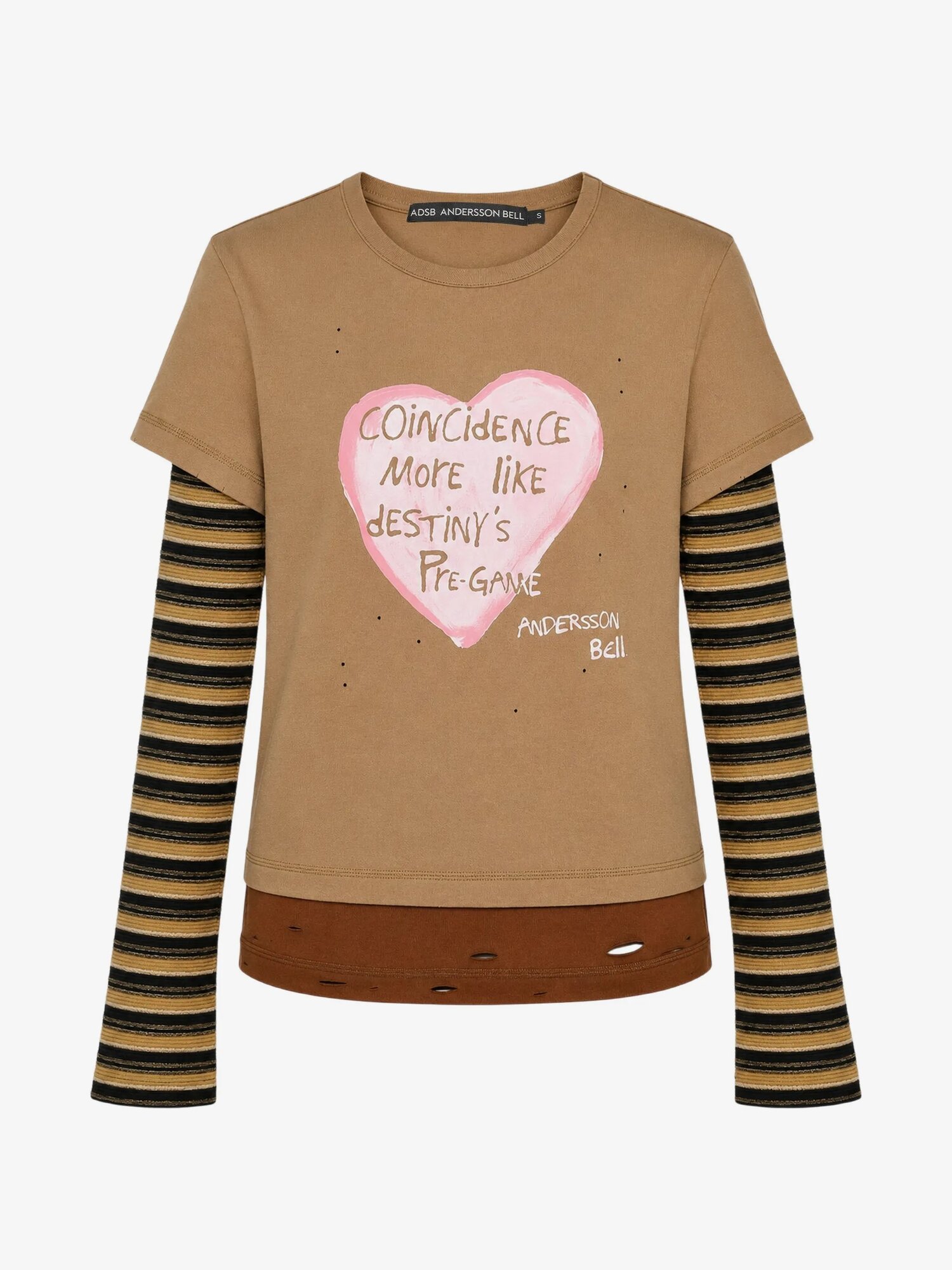 Футболка Heart Message layered T-shirt