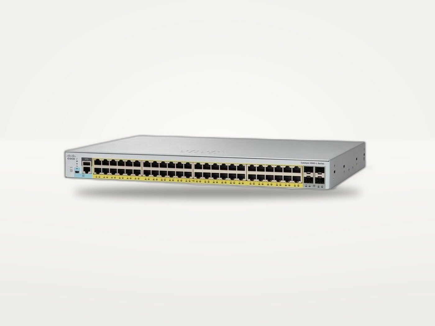 Коммутатор CISCO WS-C2960L-48PQ-LL 48 port 10/100/1000 Ethernet PoE+ 370W ports, 4 x 10G SFP+