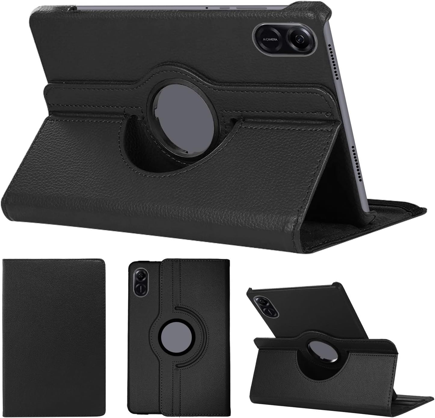 Вращающийся на 360 градусов флип-чехол из искусственной кожи для Honor Pad X8 Pro/Honor Pad X9 11,5-дюймовый защитный чехол-подставка для планшета с автоматическим пробуждением во время сна