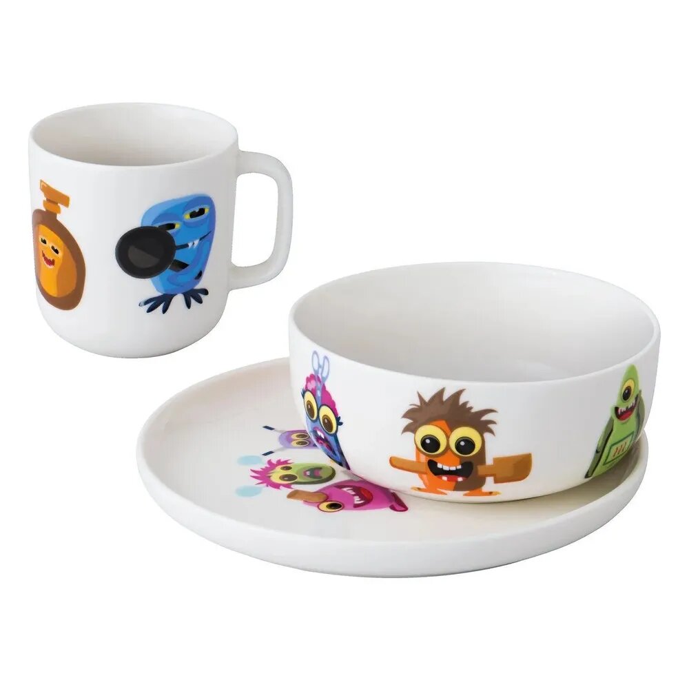 Набор столовой посуды, детский, BergHOFF Essentials Kids, фарфор, 3 предмета