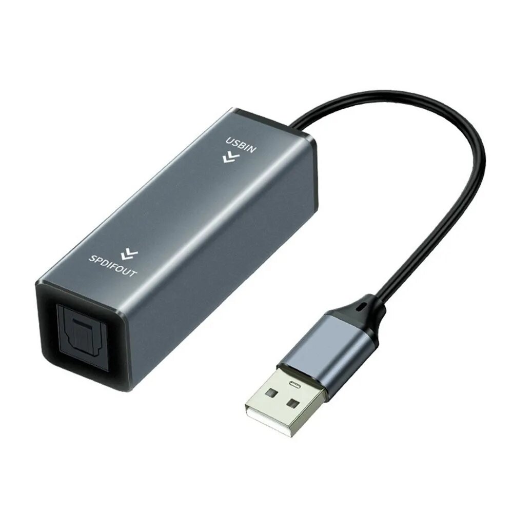 USB-Оптический Аудиоконвертер SPDIF-Адаптер Для Звуковой Панели Ноутбука