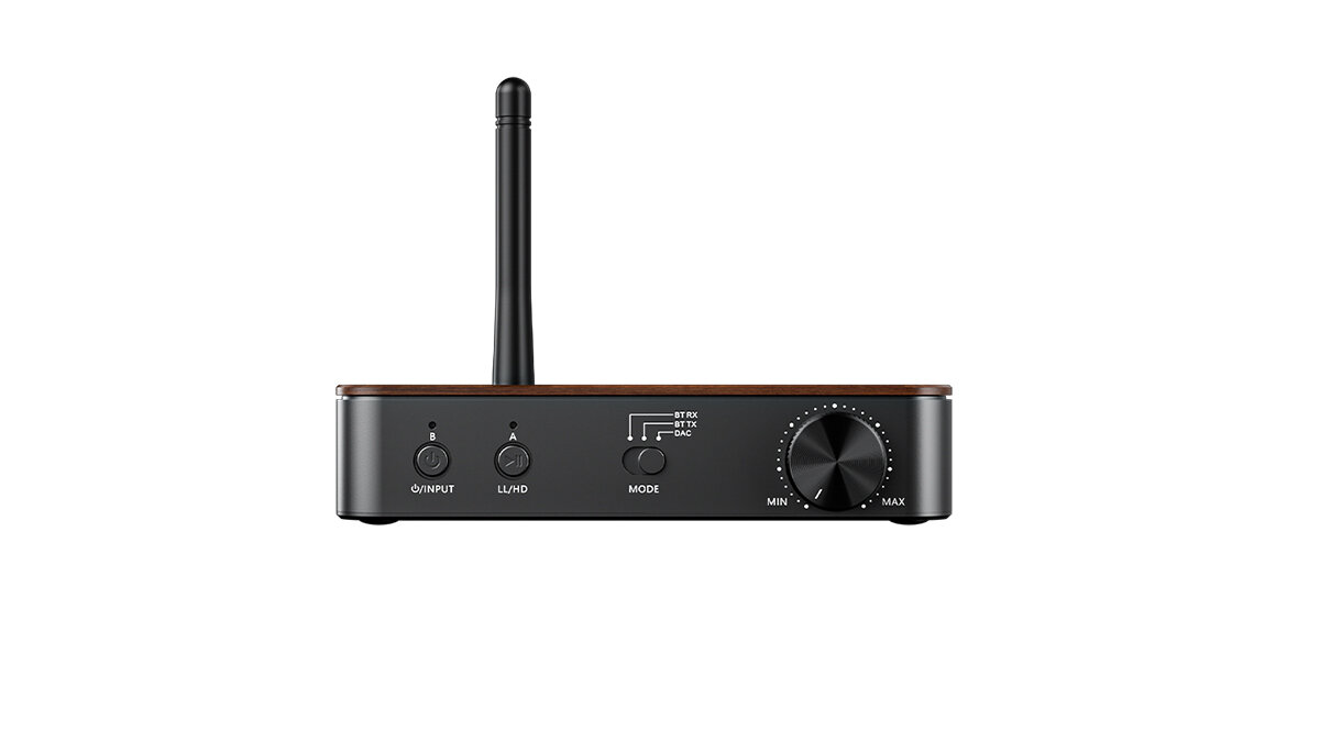 Bluetooth ресивер FIIO BTA30 pro Орех, прием и передача BT, RCA выход, оптический и коаксиальный вход/выход, USB вход