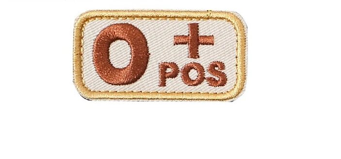 Нашивка ABO Blood Group 5x2.5см Мульти, Красочный