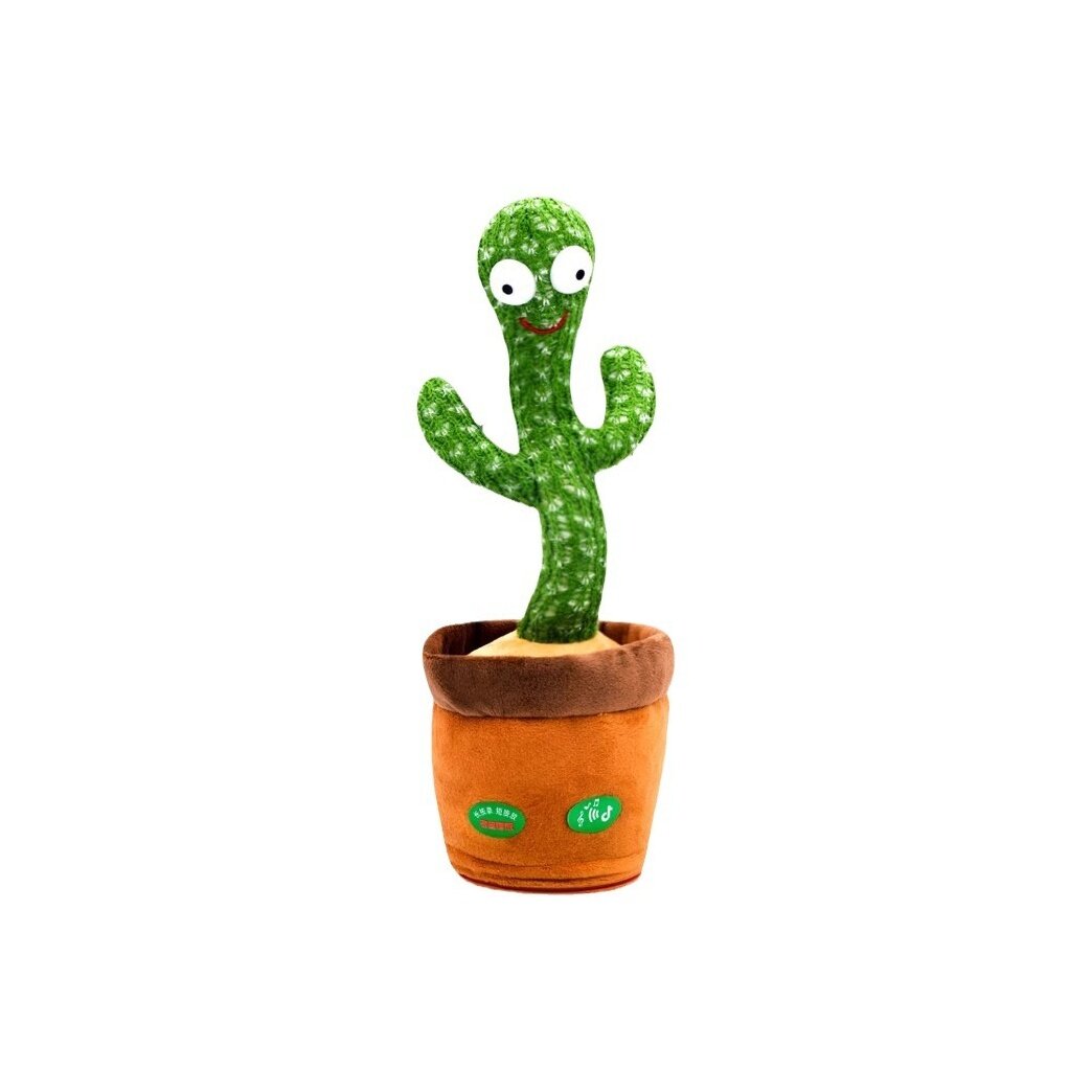 Плюшевая игрушка унисекс JINXIANGHE Говорящий кактус Talking Cactus