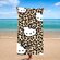 Hello Kitty полотенце 50x100, леопардовый принт