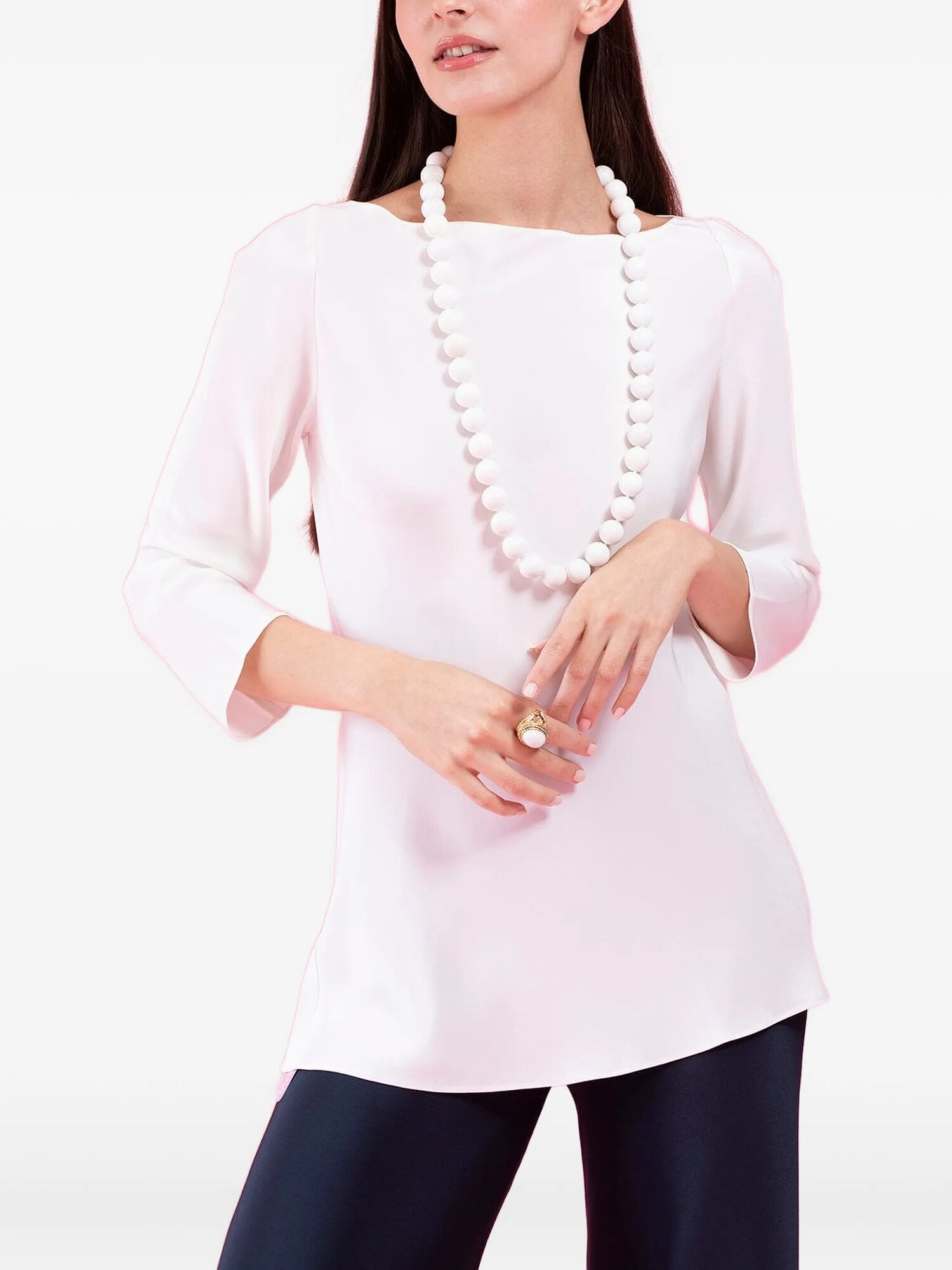 Блуза Peter Cohen Boat-neck blouse, размер 44, белый — фото 1