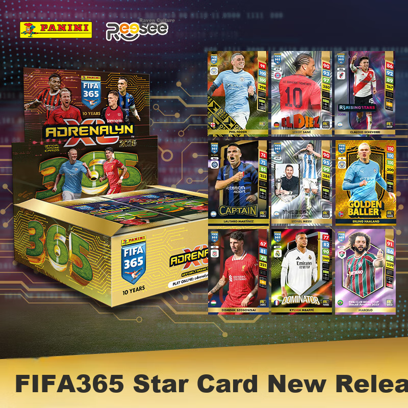 PANINI FIFA Футбольная карточка Звезда 365 Classic Retail Single Pack End Box Форма：FIFA365 Retail Package End Box [24