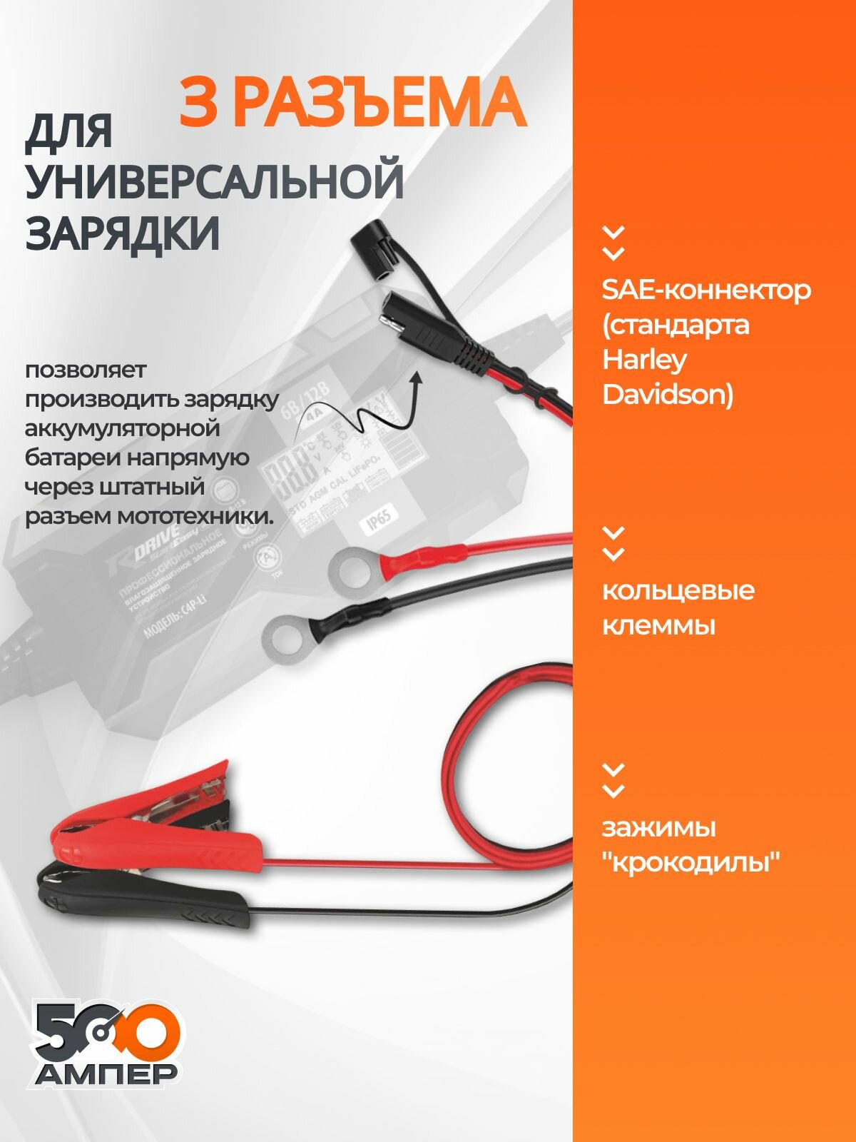 Зарядное устройство RDRIVЕ StartEasy PRO C4P-Li — фото 1