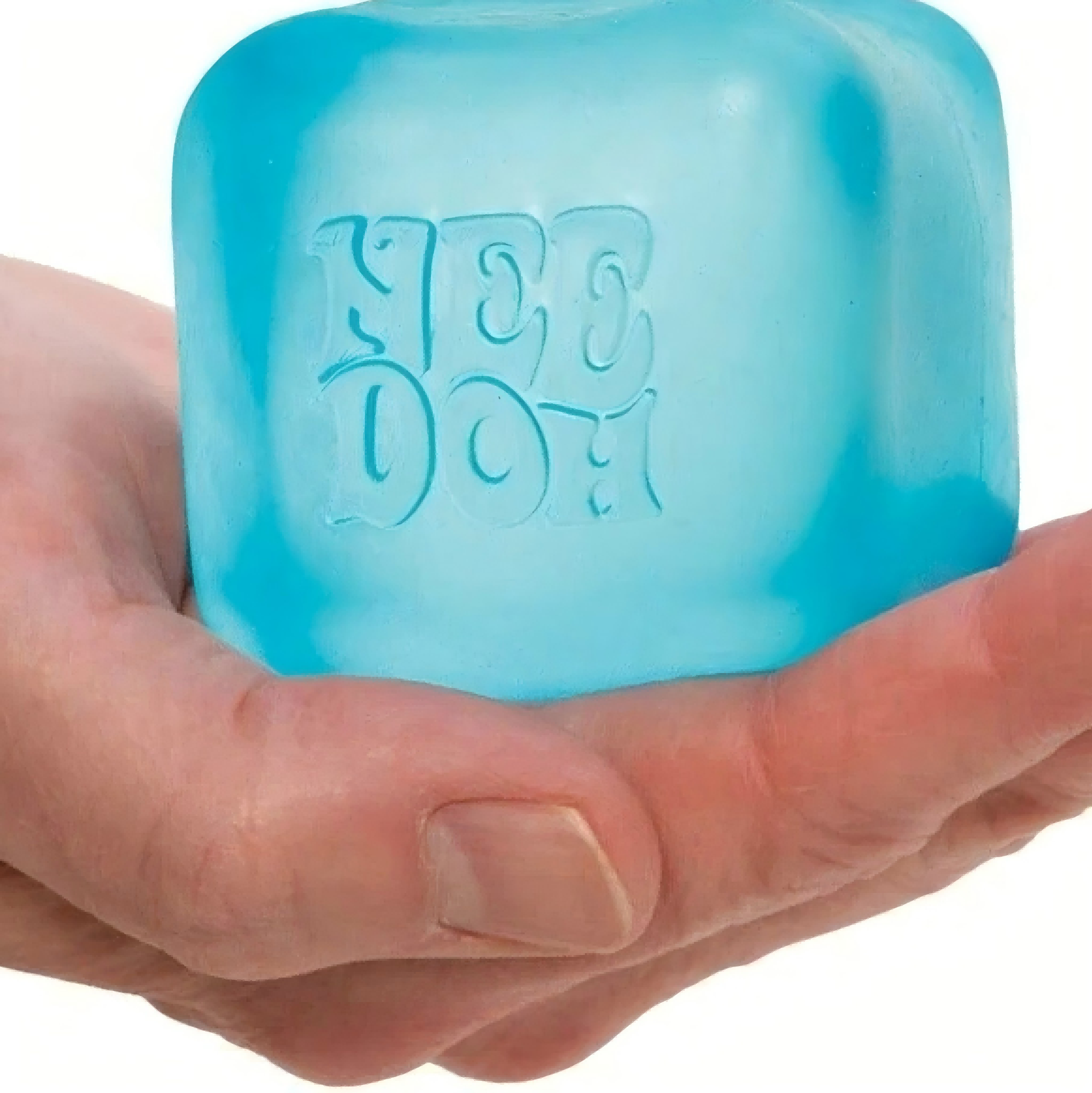 Schylling Needoh Nice Cube, Декомпрессионный куб, сенсорная игрушка для сжимания,6, синий