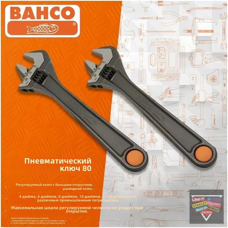 Шведский разводной ключ серии Bahco8071